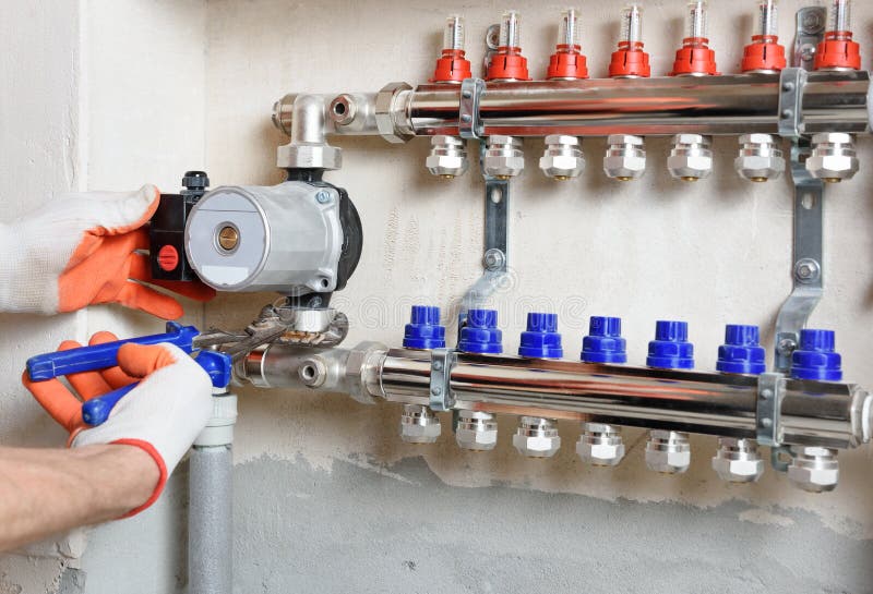 Indoor Heating Radiator. Cast Iron Radiators Heat the Room. View from ...