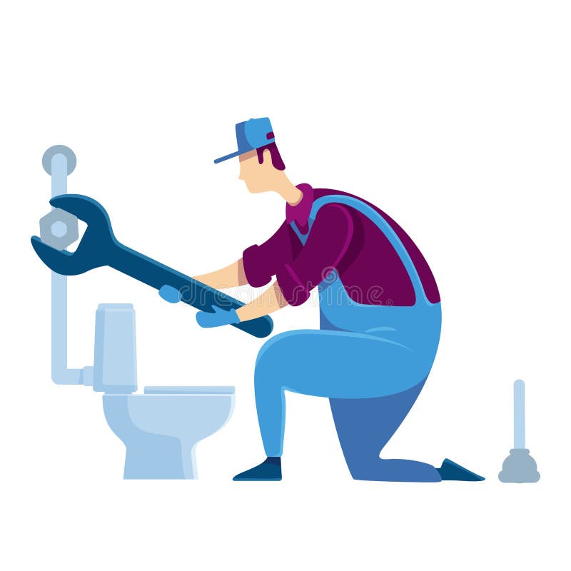 Plumber Flat Color Vector Faceless Character Stock Vector ... Plumber Flat Color Vector Faceless Character Stock Vector ...