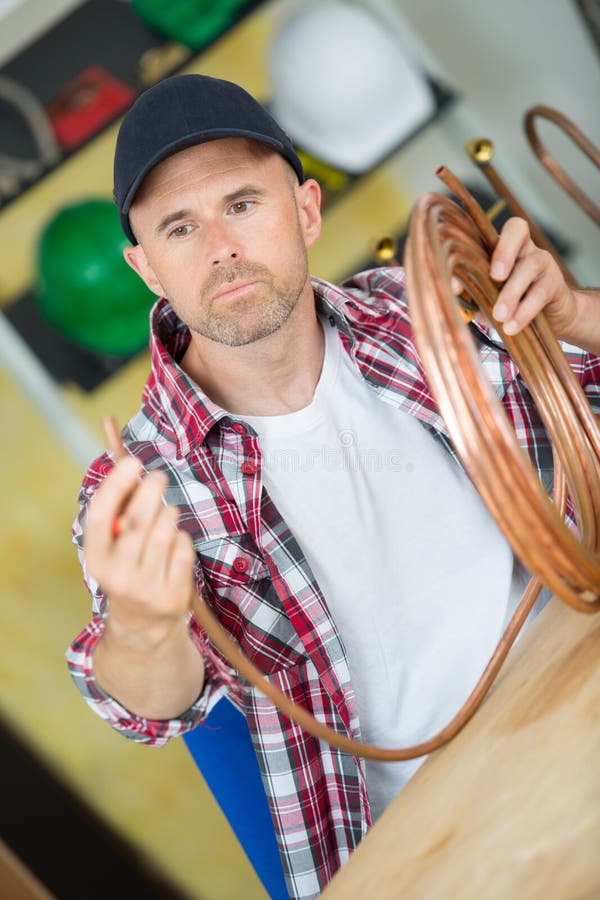 Roll of Copper Electrical Wire Isolated Stock Image - Image of ...