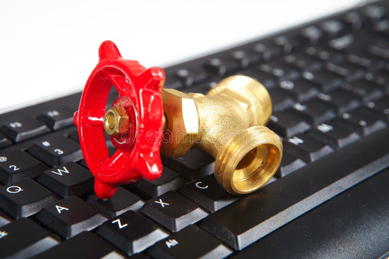 Plumber and keyboard stock image. Image of objects, carpenter - 48682223