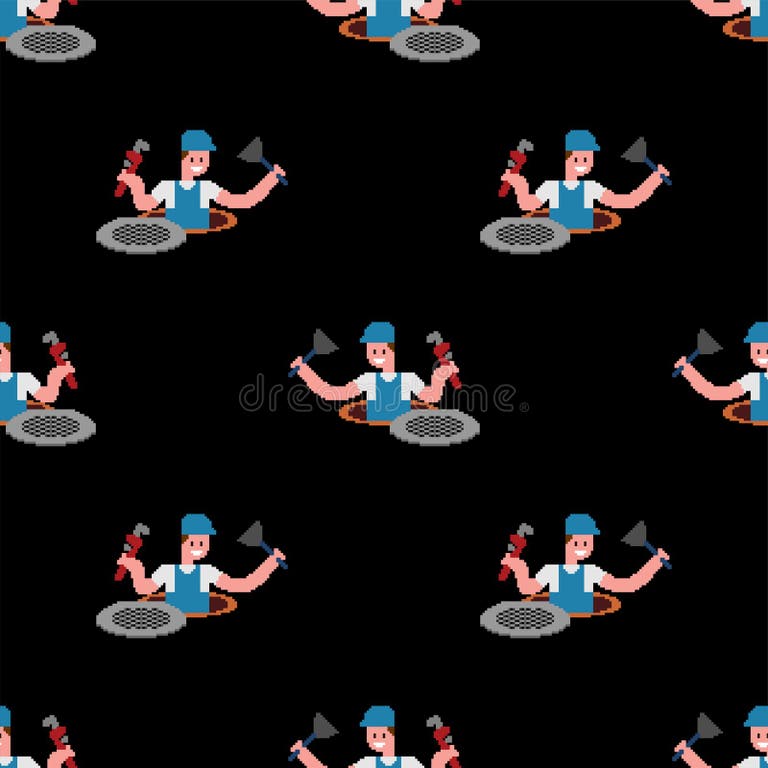 Pixel Art Plumber Stock Illustrations – 114 Pixel Art Plumber Stock ...