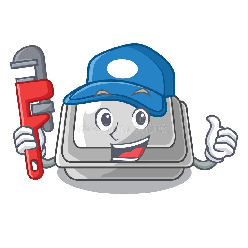 Plumber Plastic Box in the Character Closet Stock Vector - Illustration ...