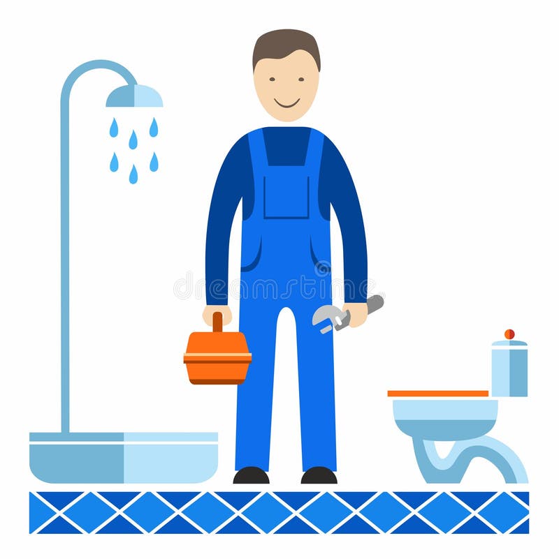 Plumber, Profession, Color Picture. Stock Vector - Illustration of ...