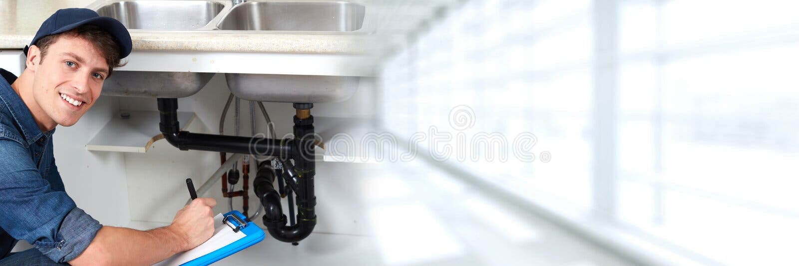 Group of Plumber with Tools Stock Image - Image of construction ...