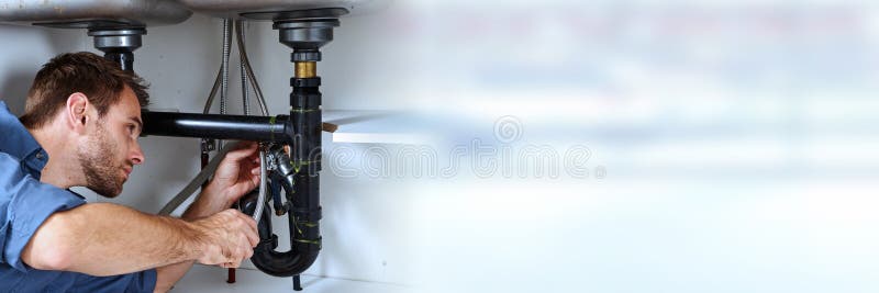 Plumber. stock photo. Image of kitchen, renovate, beard - 81489676