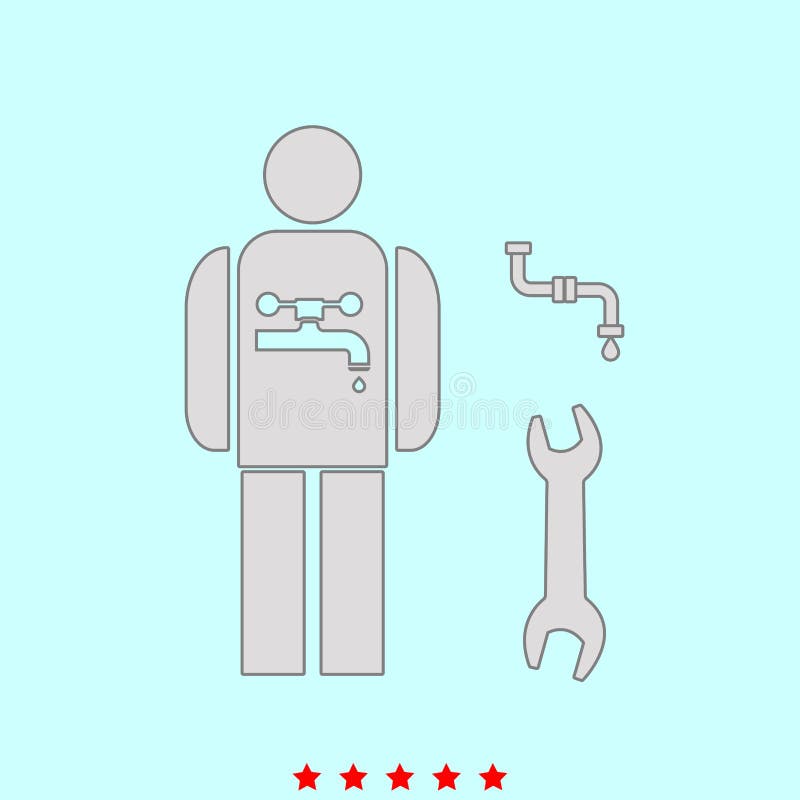 Plumber Set it is Color Icon . Stock Vector - Illustration of color ...