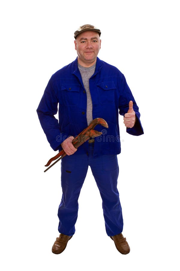 Plumber stock photo. Image of white, work, wear, blue - 36319254