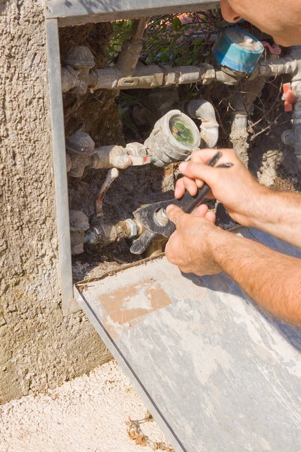 Plumber stock photo. Image of equipment, mason, installing - 30873972