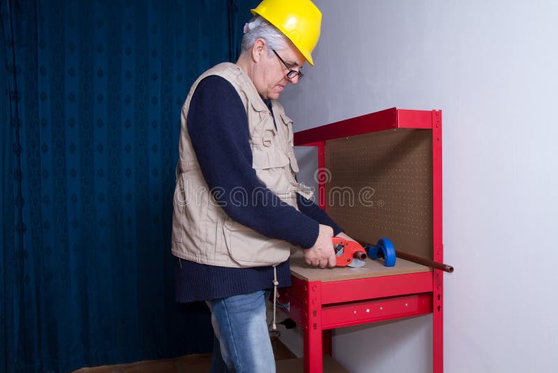 Plumber at work stock image. Image of plumber, professional - 33251619