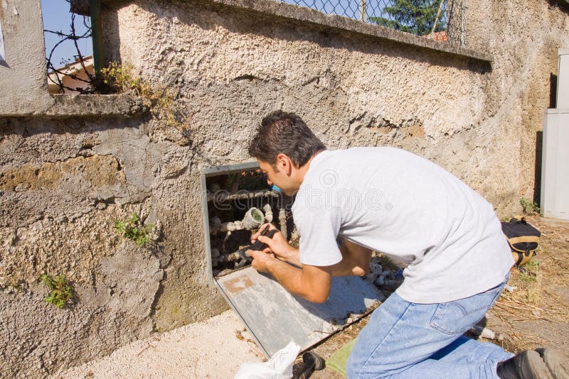 Plumber stock image. Image of industrial, profession - 30873873