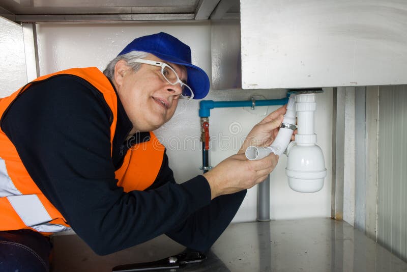 Plumber stock photo. Image of mason, janitor, bricklayer - 32139268