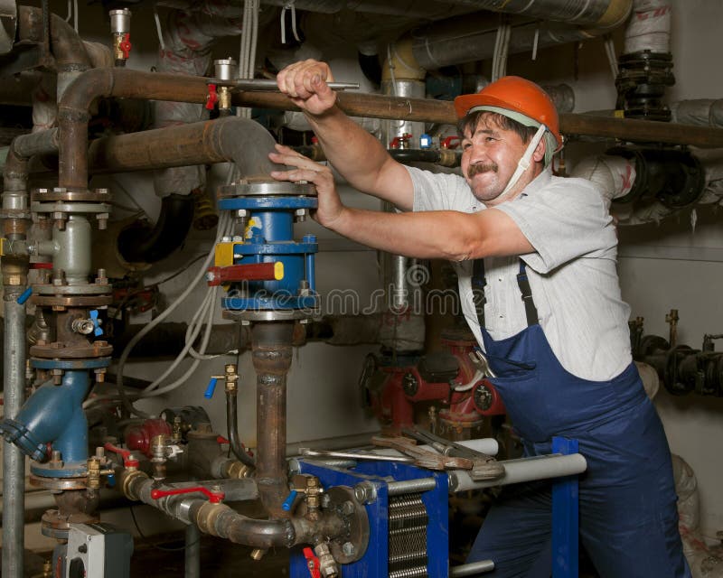 Plumber working stock photo. Image of janitor, worker - 32565774