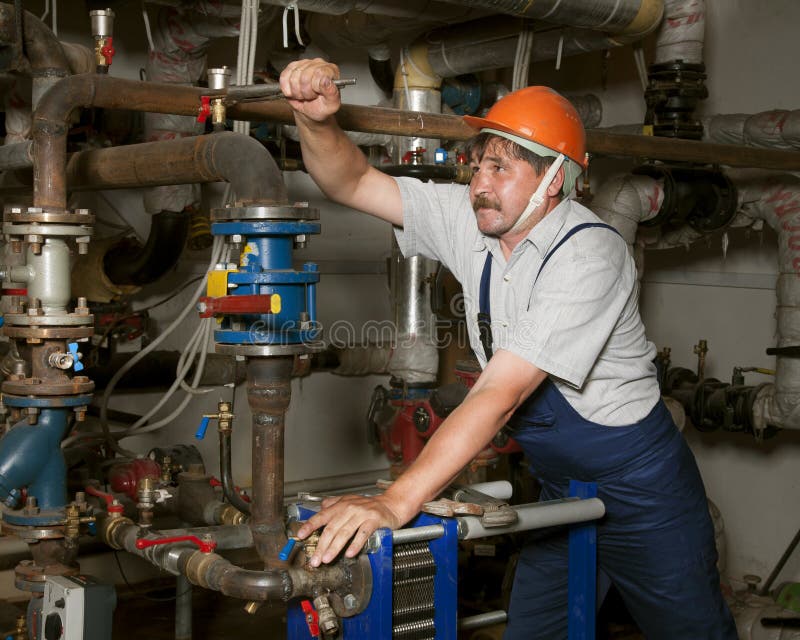 Plumber working stock photo. Image of plumbing, wrench - 32565788