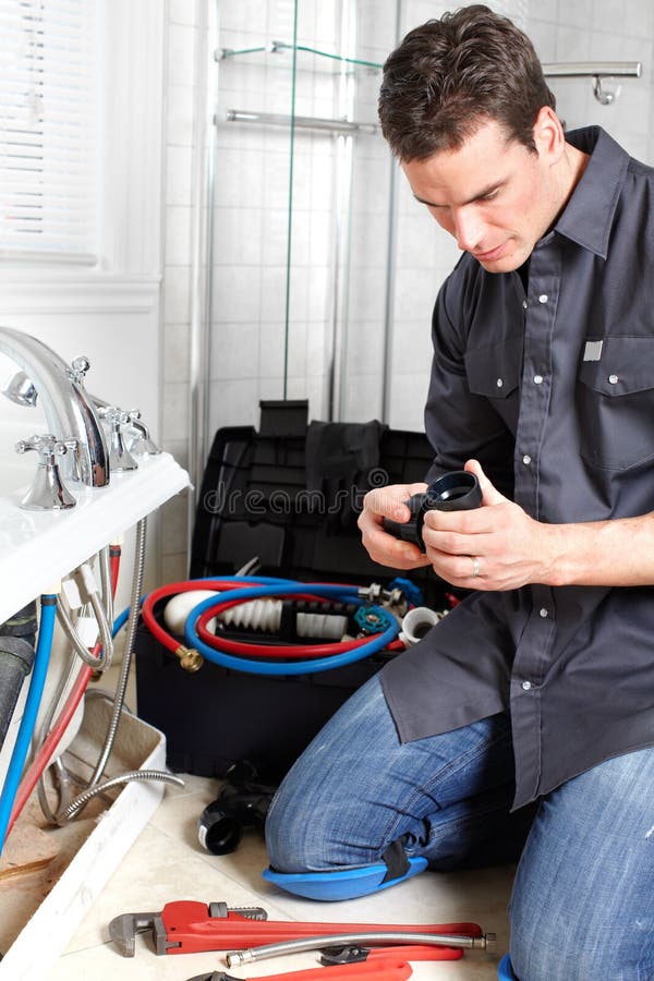 Plumber stock photo. Image of equipment, mechanic, uniform - 32541918