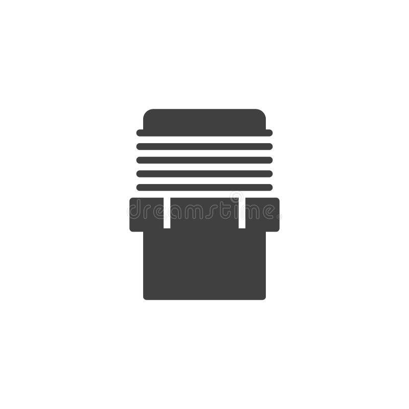 Plumbing Coupling Vector Icon Stock Vector - Illustration of connector ...