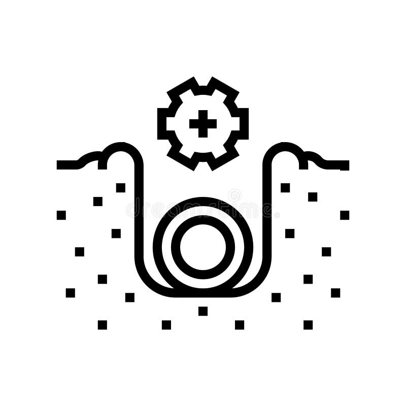 Plumbing of Drainage System Line Icon Vector Illustration Stock Vector ... Plumbing of Drainage System Line Icon Vector Illustration Stock Vector ...