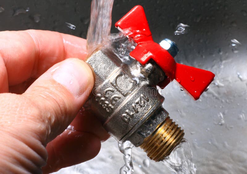 Plumbing Faucet in Your Hand Stock Image - Image of turning, pipe: 20804447