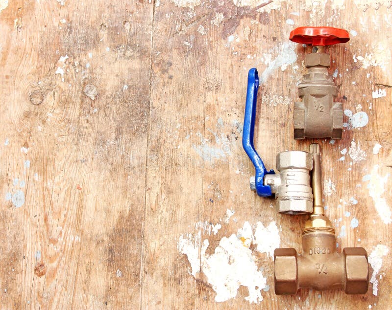 Plumbing water valve stock image. Image of pipes, plumber - 62633961