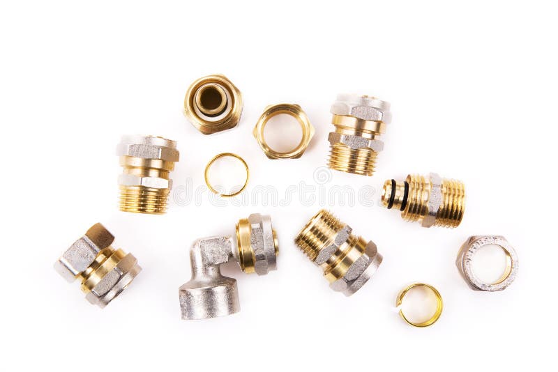 Plumbing fittings stock photo. Image of isolated, maintenance - 39877858