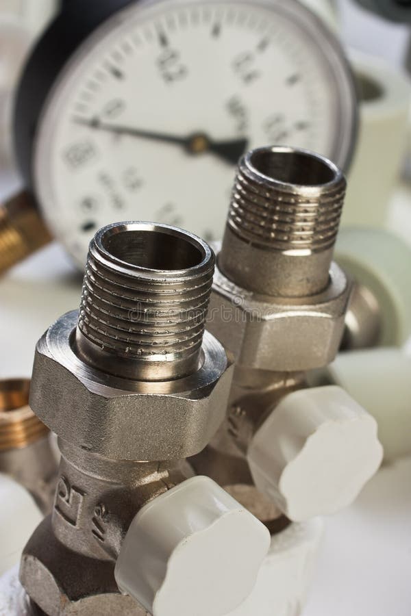 Plumbing Fixtures And Piping Parts Stock Image - Image of culverts ...