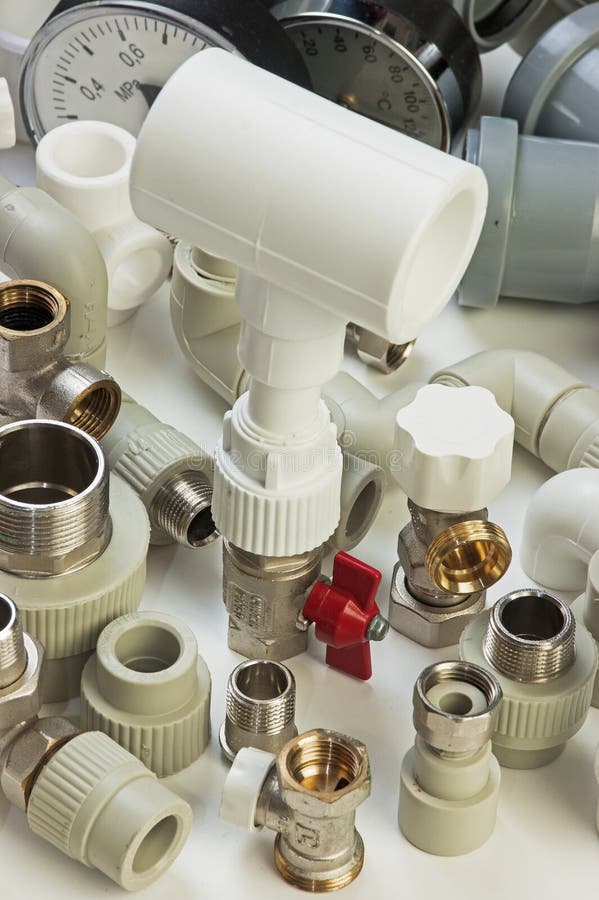 Plumbing fixtures stock image. Image of pipeline, steel - 78490997