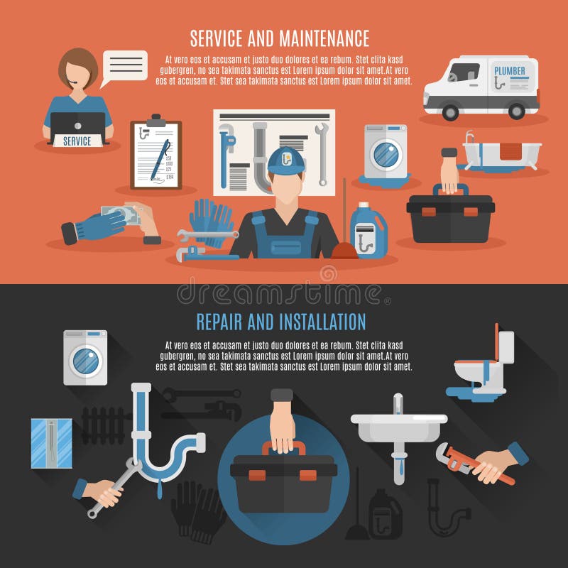 Sanitary Fix and Plumbing Vector Concept Stock Vector - Illustration of ... Sanitary Fix and Plumbing Vector Concept Stock Vector - Illustration of ...
