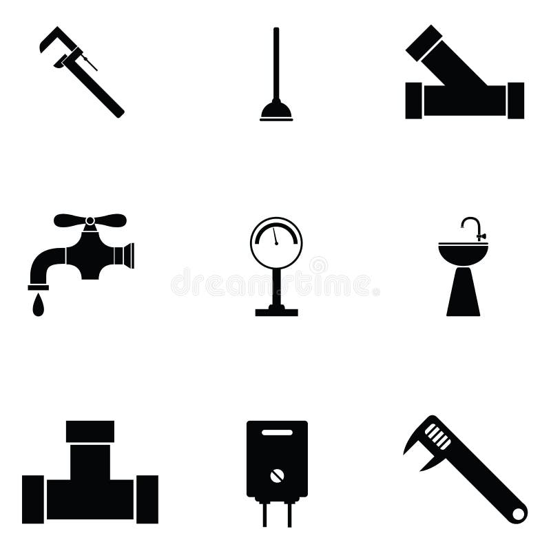 Plumbing Icon Set Stock Illustrations – 18,518 Plumbing Icon Set Stock ...