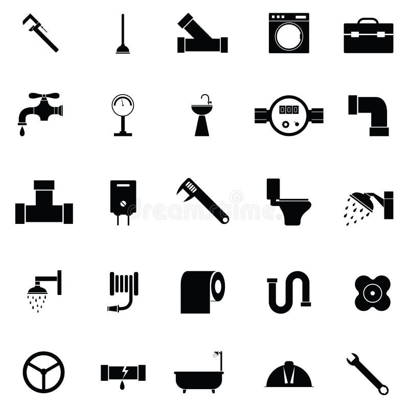 Plumbing Icon Set Stock Illustrations – 18,518 Plumbing Icon Set Stock ...