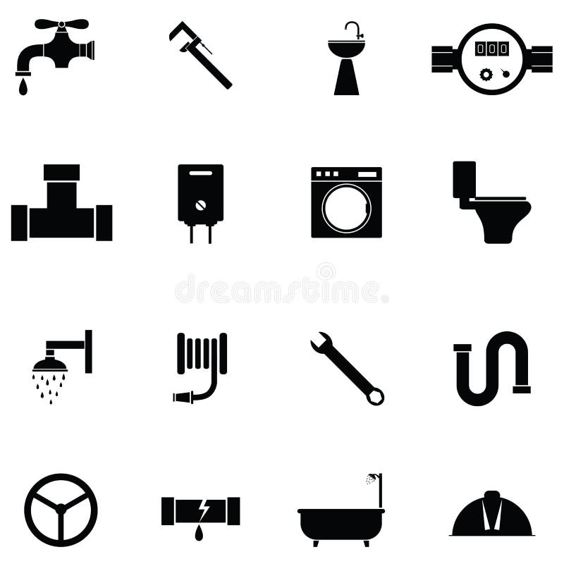 Plumbing Icon Set Stock Illustrations – 18,518 Plumbing Icon Set Stock ...