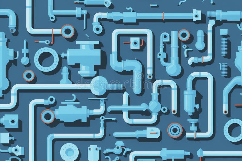 Plumbing Pattern Stock Illustrations – 3,647 Plumbing Pattern Stock ...