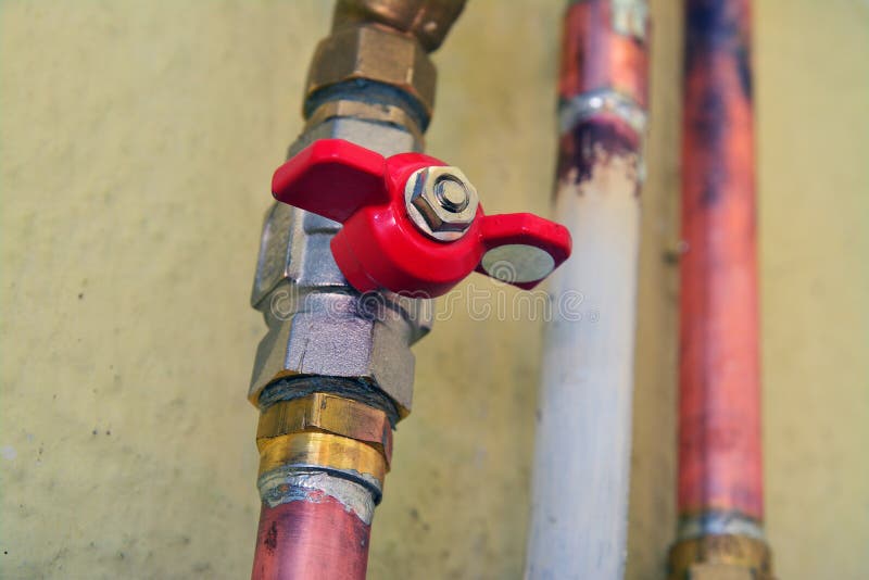 Plumbing stock image. Image of domestic, pipes, tube - 53781743