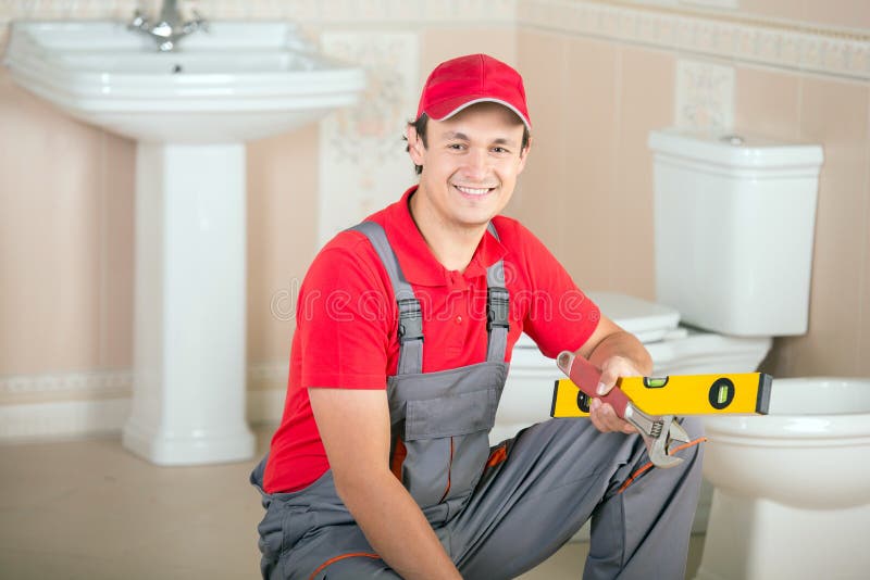 Plumbing stock photo. Image of house, pipe, laborer, equipment - 45758976