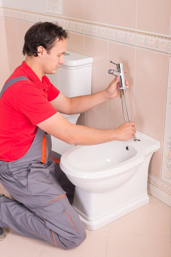 Plumbing stock photo. Image of repairman, installing - 45758854
