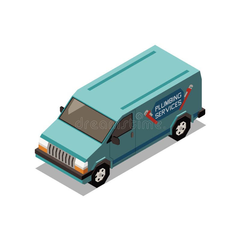 Service Van Plumbing Stock Illustrations – 225 Service Van Plumbing ...