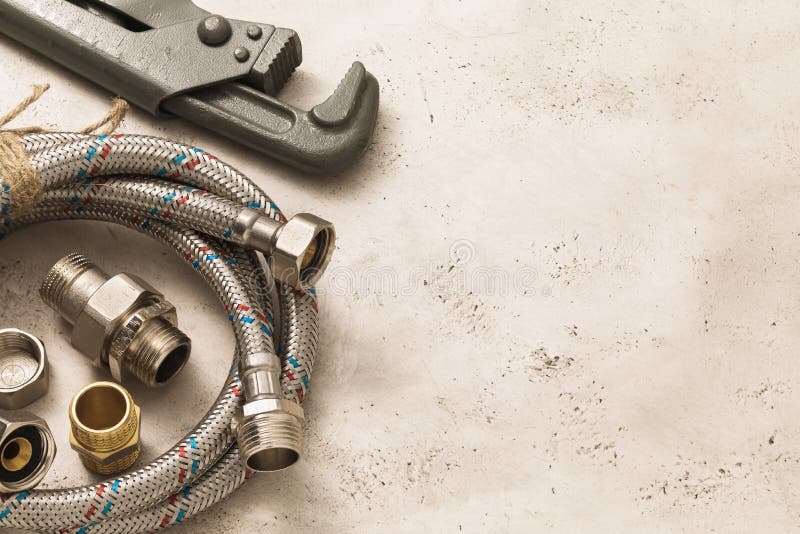 Flexible hoses for water stock image. Image of sanitary - 60297443