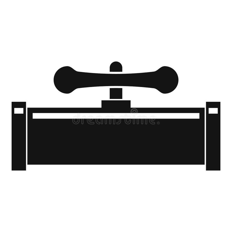 Plumbing Valve Icon Digital Red Stock Vector - Illustration of factory ...