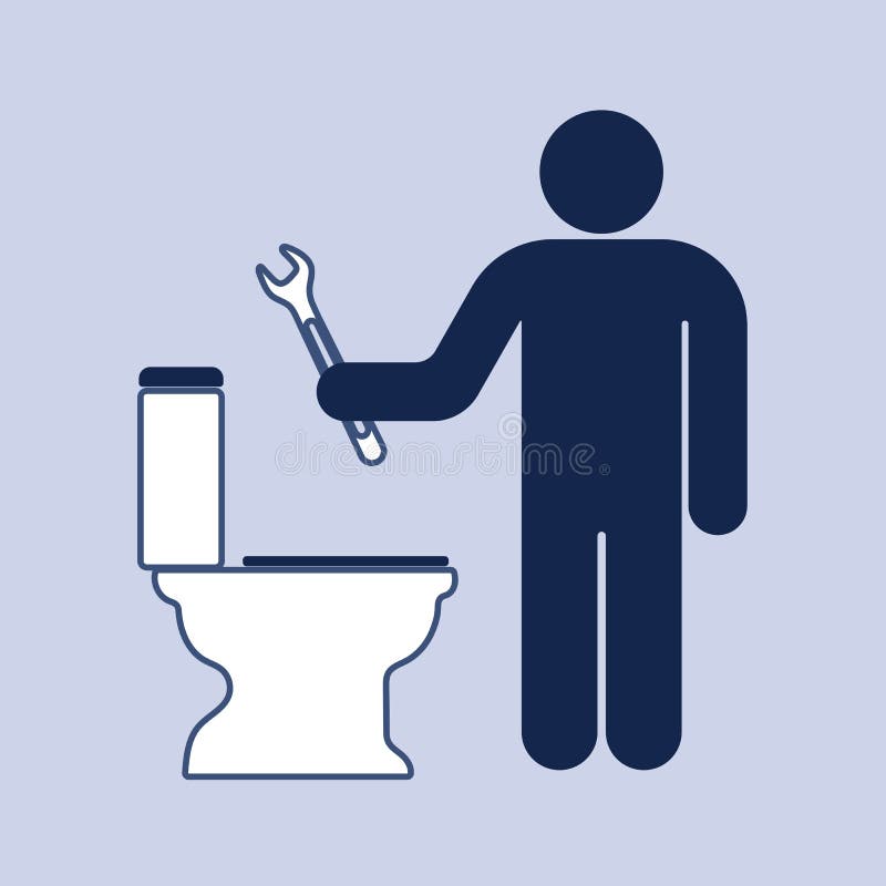 Plumbing work symbol icon stock vector. Illustration of drop - 124457480