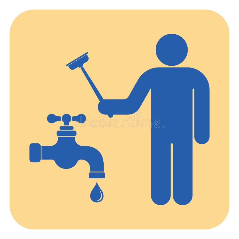 Plumbing work symbol icon stock vector. Illustration of extension ...