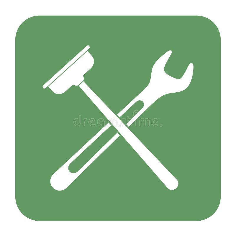 Plumbing work symbol icon stock vector. Illustration of silhouette ...