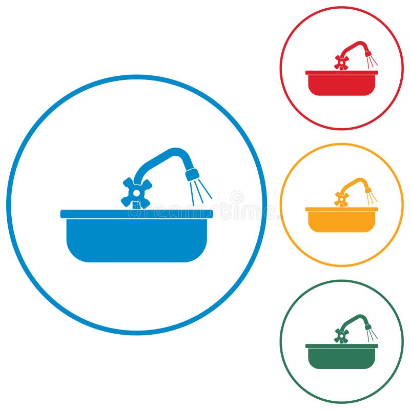 Plumbing work symbol icon stock vector. Illustration of globe - 98422268