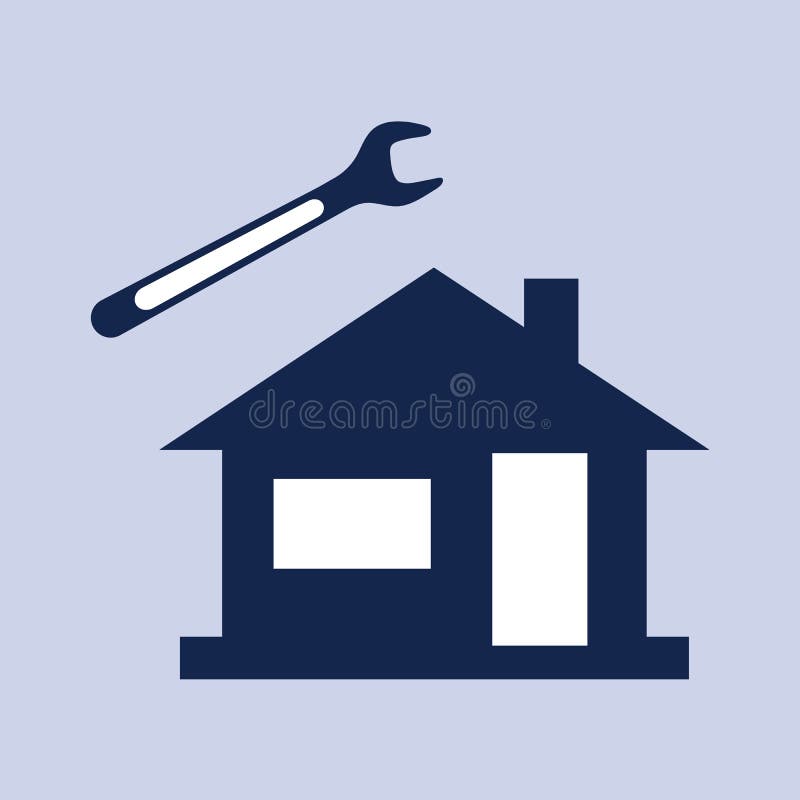Plumbing work symbol icon stock vector. Illustration of business ...