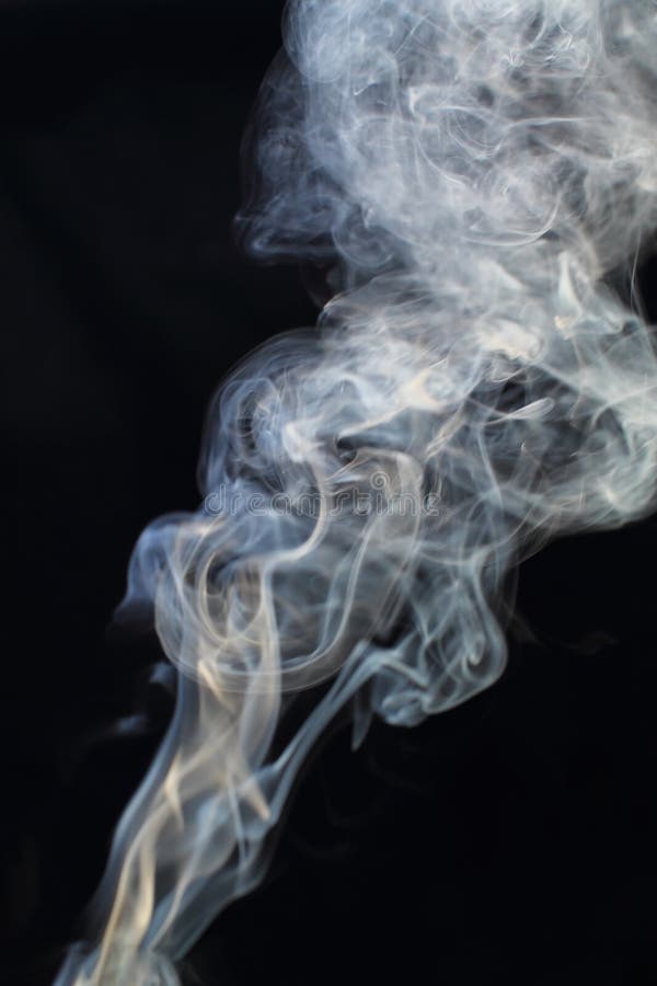 Abstract White Smoke Texture on Black Background Stock Photo - Image of ...