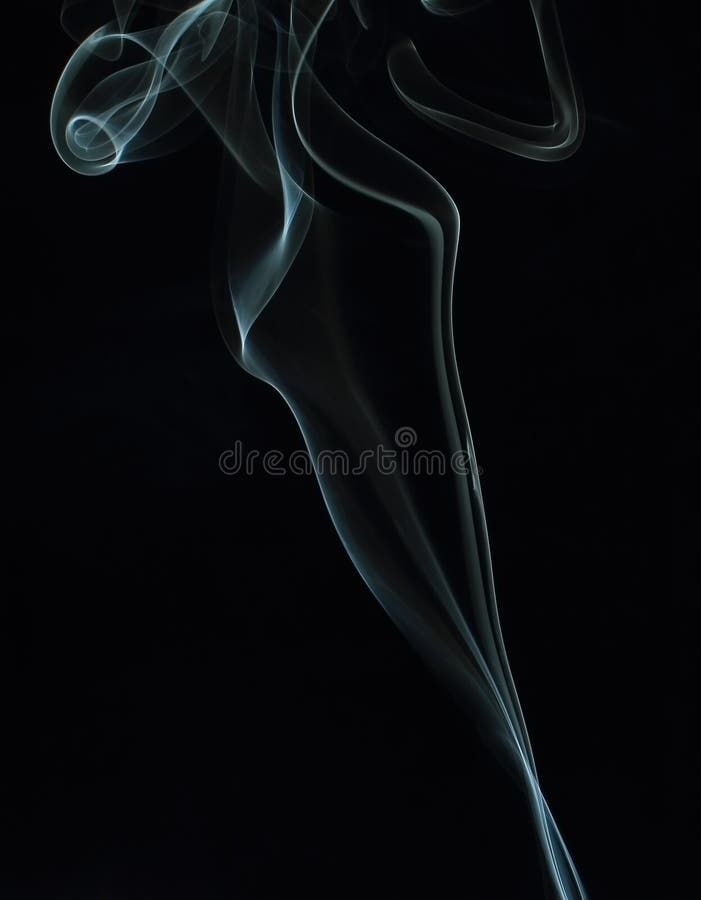 Colored Weed Smoke Black Background