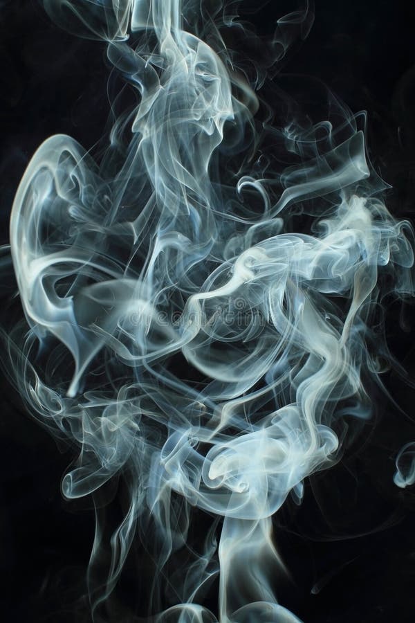 Abstract White Smoke Texture on Black Background Stock Image - Image of ...
