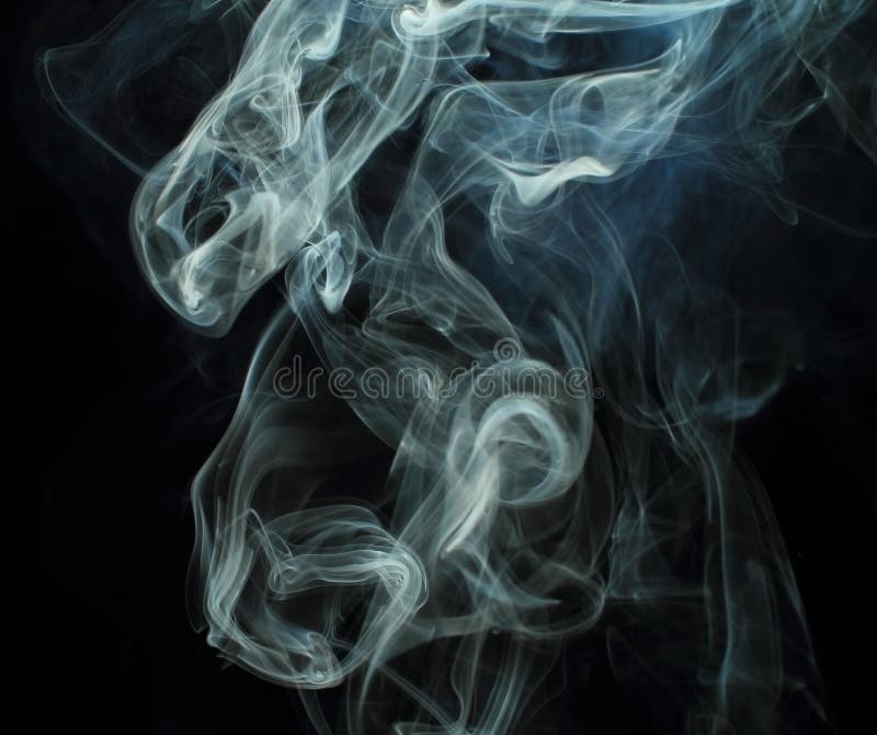 Abstract White Smoke Texture on Black Background Stock Photo - Image of ...