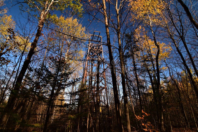 Plummer Iron Mine Headframe Structure in Pence Wi Stock Photo - Image ...