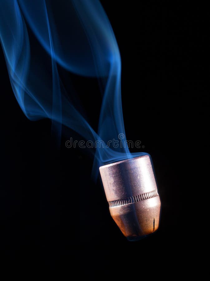 Plummeting bullet stock photo. Image of smoking, projectile - 51986752