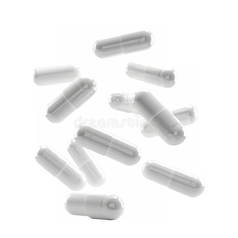 Plummeting Capsules Pristine White Setting Stock Photos - Free ...