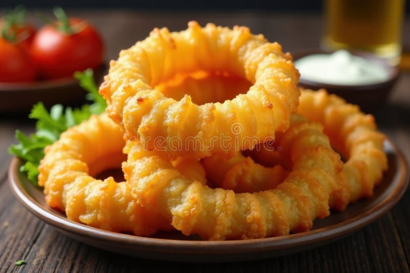 Plump, Crispy Onion Rings; Deep Fried, Light and Airy , Fried ...