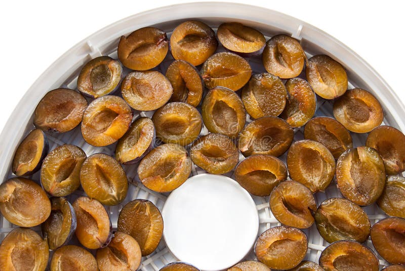 Cut Open Plum Half Isolated Stock Image - Image of agriculture ...